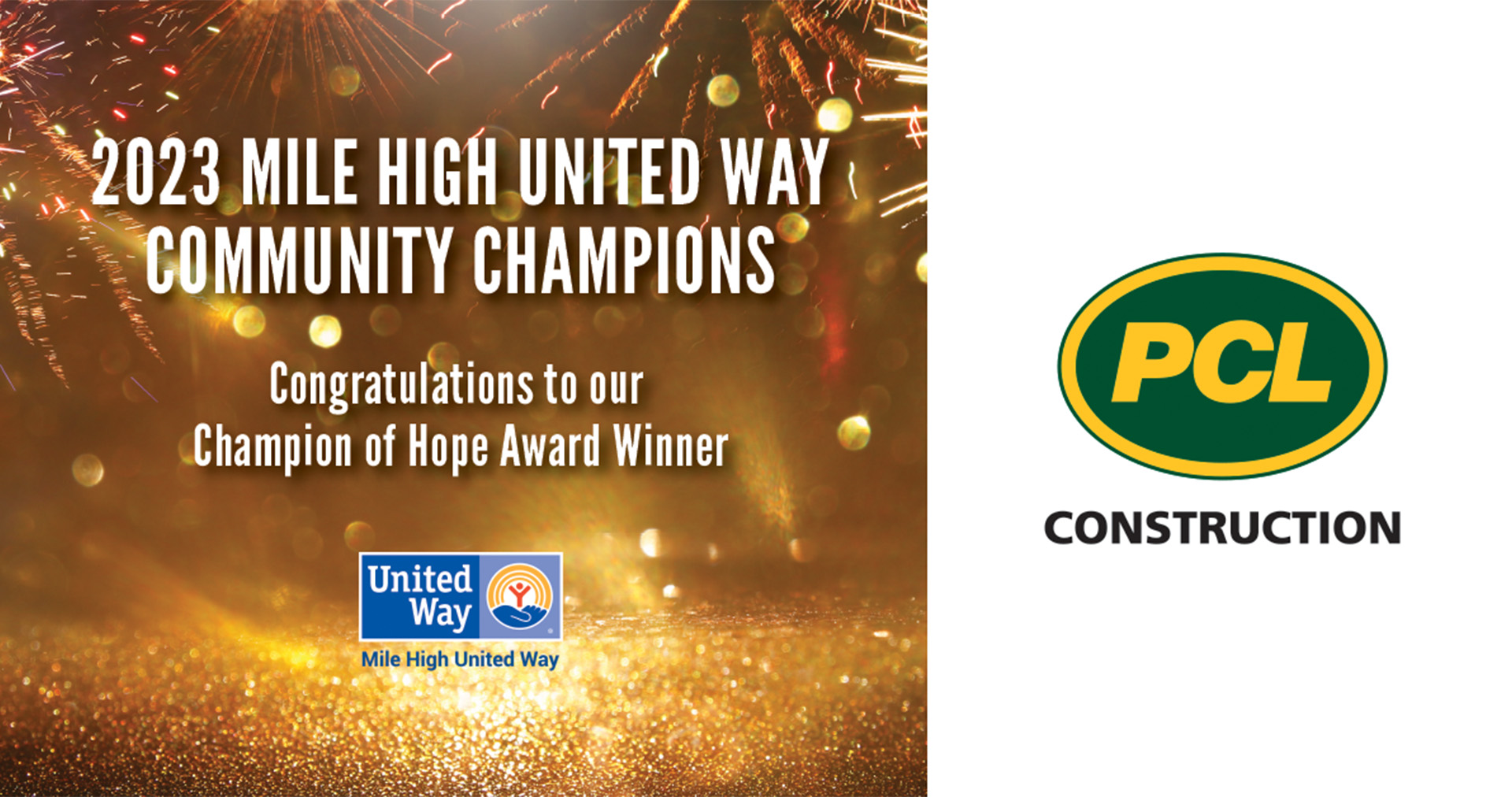 PCL Construction Celebrates Recognition as Mile High United Way’s 2023 ... PCL Construction Celebrates Recognition as Mile High United Way’s 2023 ...